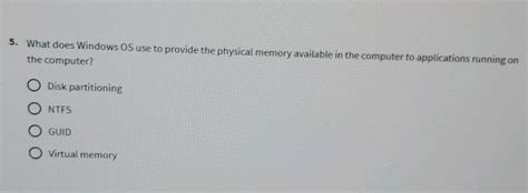 5 What Does Windows OS Use To Provide The StudyX