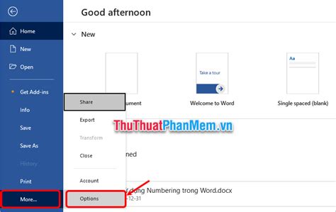 Using Numbering In Word