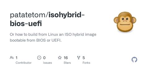 Github Patatetom Isohybrid Bios Uefi Or How To Build From Linux An Iso Hybrid Image Bootable