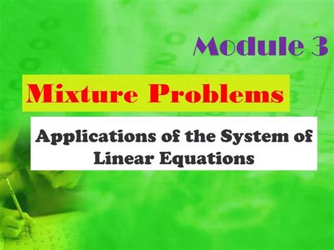 PPT Applications Of The System Of Linear Equations PowerPoint Presentation ID 7063653