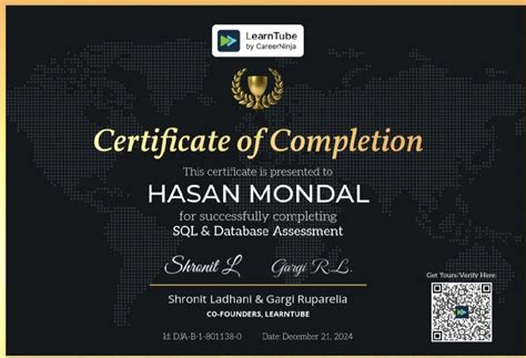 Sql Databasemanagement Dataanalysis Certification