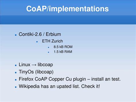 PPT CoAP An Introduction PowerPoint Presentation Free Download ID