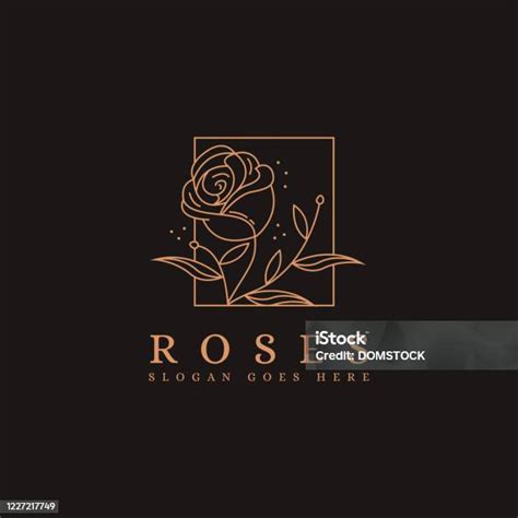 네이처 로즈 벡터 아이콘 디자인 라인 아트 스타일 드로잉 장미에 대한 스톡 벡터 아트 및 기타 이미지 장미 로고 꽃 식물