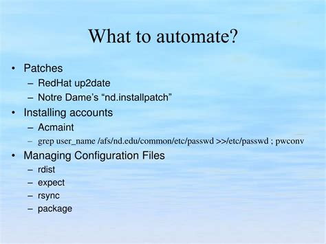Ppt Automating System Administration Tasks Powerpoint Presentation Free Download Id181543
