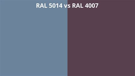 Ral 5014 Vs 4007 Ral Colour Chart Uk