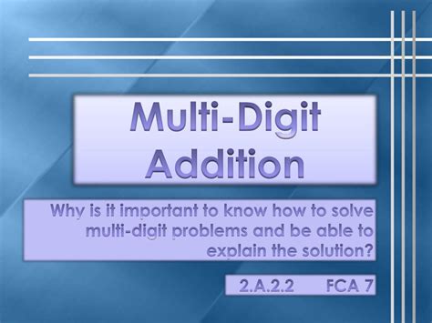 PPT Multi Digit Addition PowerPoint Presentation Free Download ID