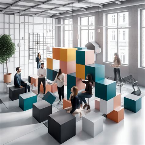 Cubic Co Working Space Interior Design Office Design Coworking Space