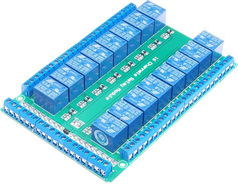 Amazon Com SMAKN DC 5V 16 CH Low Level Trigger Relay Module Electronics