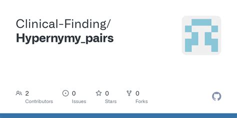 github clinical finding hypernymy pairs