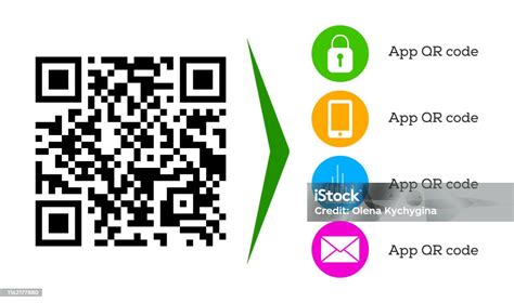 모바일 앱 다운로드 및 스캔 웹 사이트 온라인 쇼핑 무현금 결제 기술을위한 최신 Qr 코드 자물쇠 스마트폰 음악 및 이메일 연락처 아이콘이 있는 디자인 Qr코드에 대한 스톡