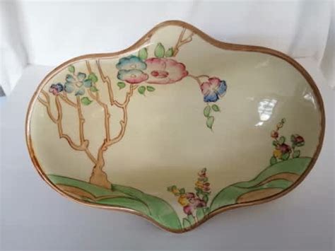 English Porcelain Clarice Cliff Wilkinson Dish Honeyglaze 1930`s Dish For Sale In Cape Town