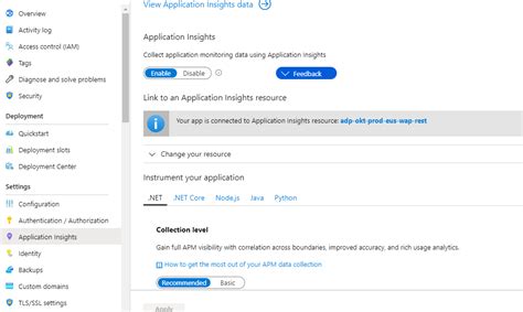 Enable Application Insights In Appservice Microsoft Qanda