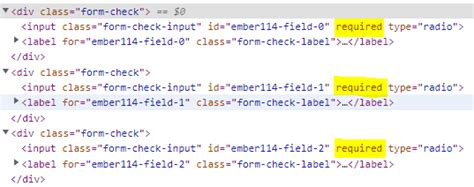 From Validation Does Not Respect Required Radio Buttons · Issue 1864 · Ember Bootstrap Ember