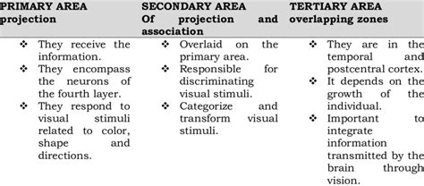 Process Areas Of Visual Perception Download Scientific Diagram