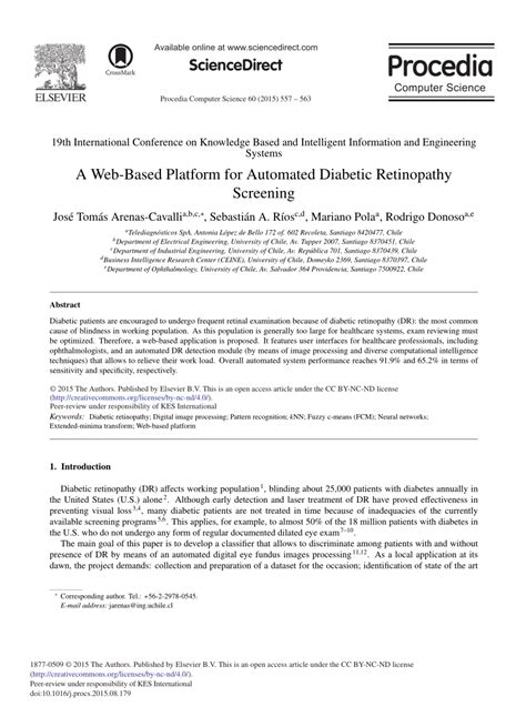 Pdf A Web Based Platform For Automated Diabetic Retinopathy Screening