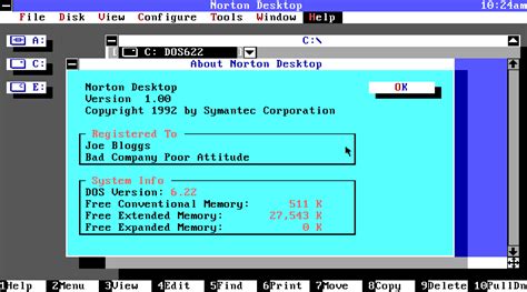 Dos Gui 18 Norton Desktop V1 0 1992 Virtualbox Vhd And Source