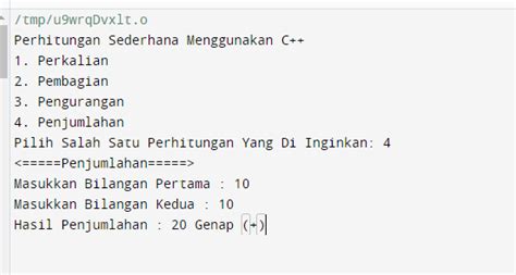 Contoh Program C Perhitungan Sederhana Rama Blog