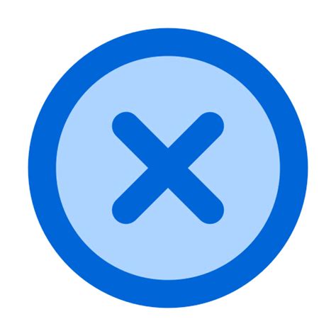 Close Generic Blue Icon