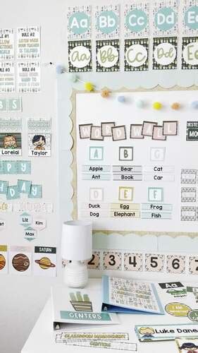 Plant Theme Classroom Decor Bundle Editable Classroom Transformation
