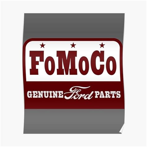 Fomoco Genuine Parts Poster For Sale By Ronaldbake Redbubble