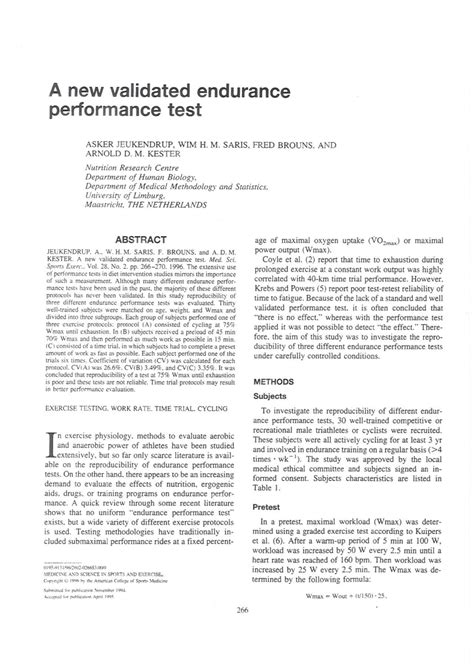 Pdf Validity Reliability And Sensitivity Of Measures Of Sporting