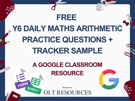 Free Year 6 Daily Maths Arithmetic Practice Questions Forms And Tracker