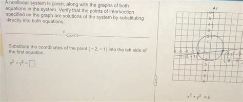 [answered] A Nonlinear System Is Given Along With The Graphs Of Both Kunduz