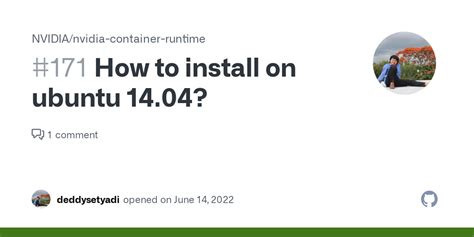 How To Install On Ubuntu Issue NVIDIA Nvidia Container Runtime GitHub