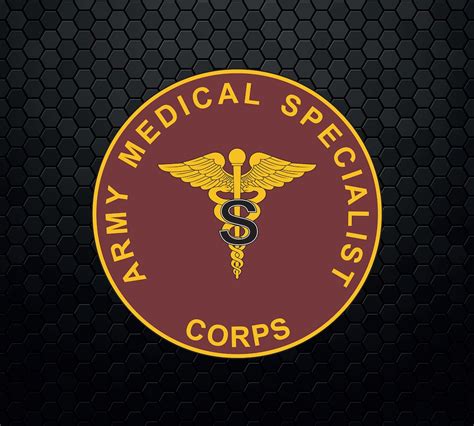U S Army Medical Specialist Corps Branch Plaque Patch Logo Decal Emblem Crest Insignia