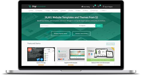 Digital Download Script Themeforest Clone Script Digimonster