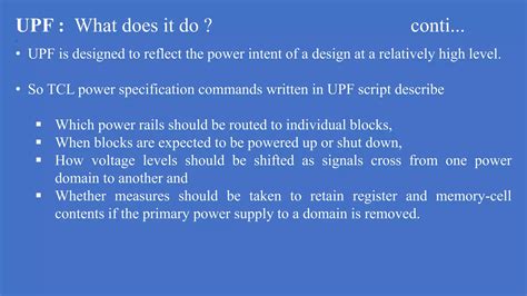 Low Power In Vlsi With Upf Basics Part 2 Pptx