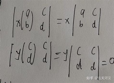 以简单的二维向量解释克莱默法则的几何意义 知乎