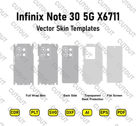 Infinix Note G X Vector Skin Cut Files