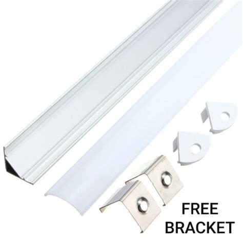 Jual Led Profile Cover Casing Housing Led Strip Rigid Alumunium L 1 Meter Shopee Indonesia