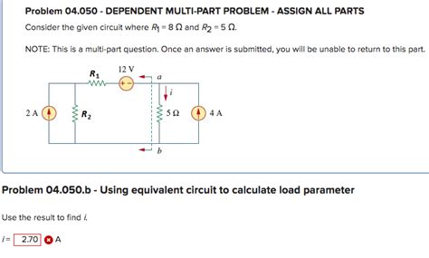Solved Problem 04050 Dependent Multi Part Problem