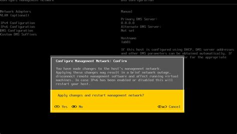 Steps To Configure IP Address And Hostname In VSphere ESXi