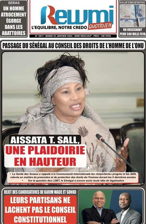🇸🇳 Les Gros Titres Du Jour Au Sénégal Mardi 23 Janvier 2024 • Netcomsn