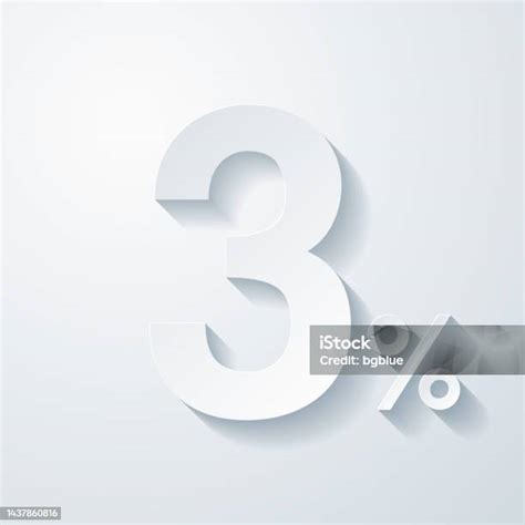 3 3 빈 배경에 종이 자르기 효과가 있는 아이콘 3에 대한 스톡 벡터 아트 및 기타 이미지 3 3차원 형태 가격 Istock