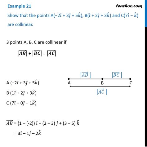 Example 21 Show That Points A B C Are Collinear Chapter 10