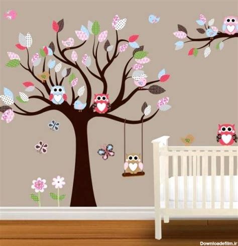 عکس تزیین دیوار اتاق کودک با نمد