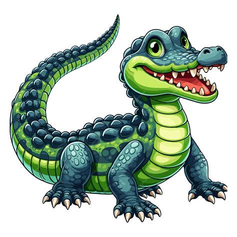 Premium Vector Cute Alligator Vector Cartoon Illustration