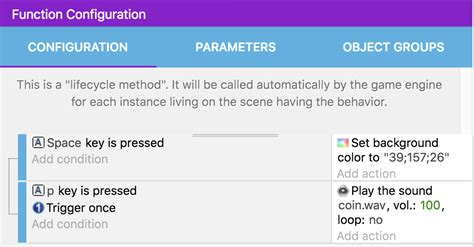 How To Create A Behavior For An Object Gdevelop Documentation
