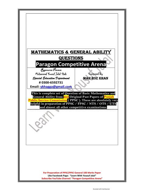 Ppsc Math Complete Solution Pdf