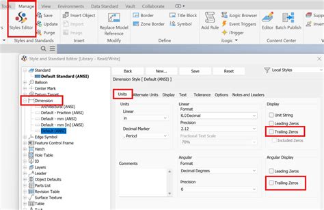 How To Remove Trailing Zeros From Annotations In Inventor Drawing And