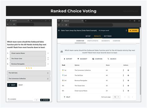 Multivoting 6 Best Tools And Techniques For Group Decisions Opinionx — Free Stack Ranking Surveys