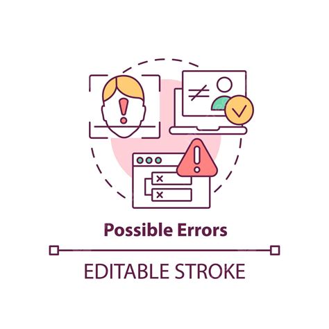 Possible Errors Concept Icon Access Drawing Error Vector Access Drawing Error Png And Vector