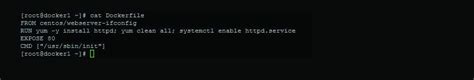 CentOS Running A Web Server Inside A Docker Container