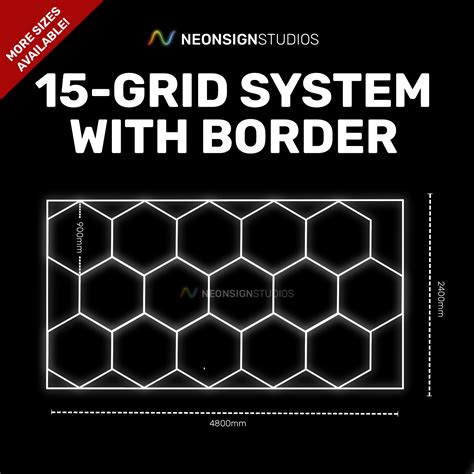 Shop Online Hexagon Lighting 15 Grid System With Border