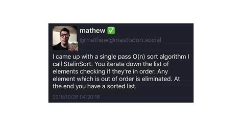 Stalin Sort Sortowanie Stalinowskie Wykoppl