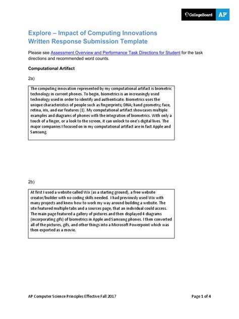 Apcsp Written Responses Biometrics Fingerprint Free 30 Day Trial